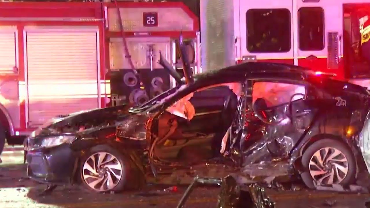 Driver pinned in vehicle after 3-car crash on Southwest Side; 2 taken ...