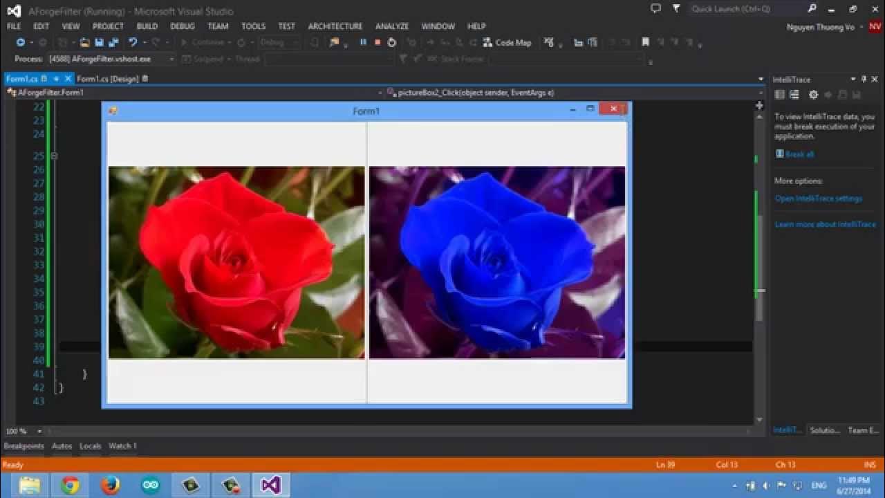 C#: Camera and Capture Frame using AForge library [Image Color Filter] - YouTube