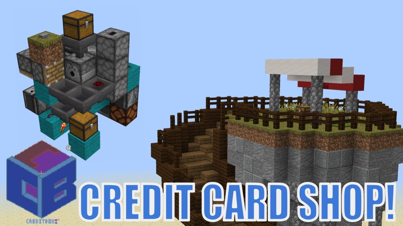 How to Make a Working CREDIT CARD Store In Minecraft! (CreditBox) - YouTube