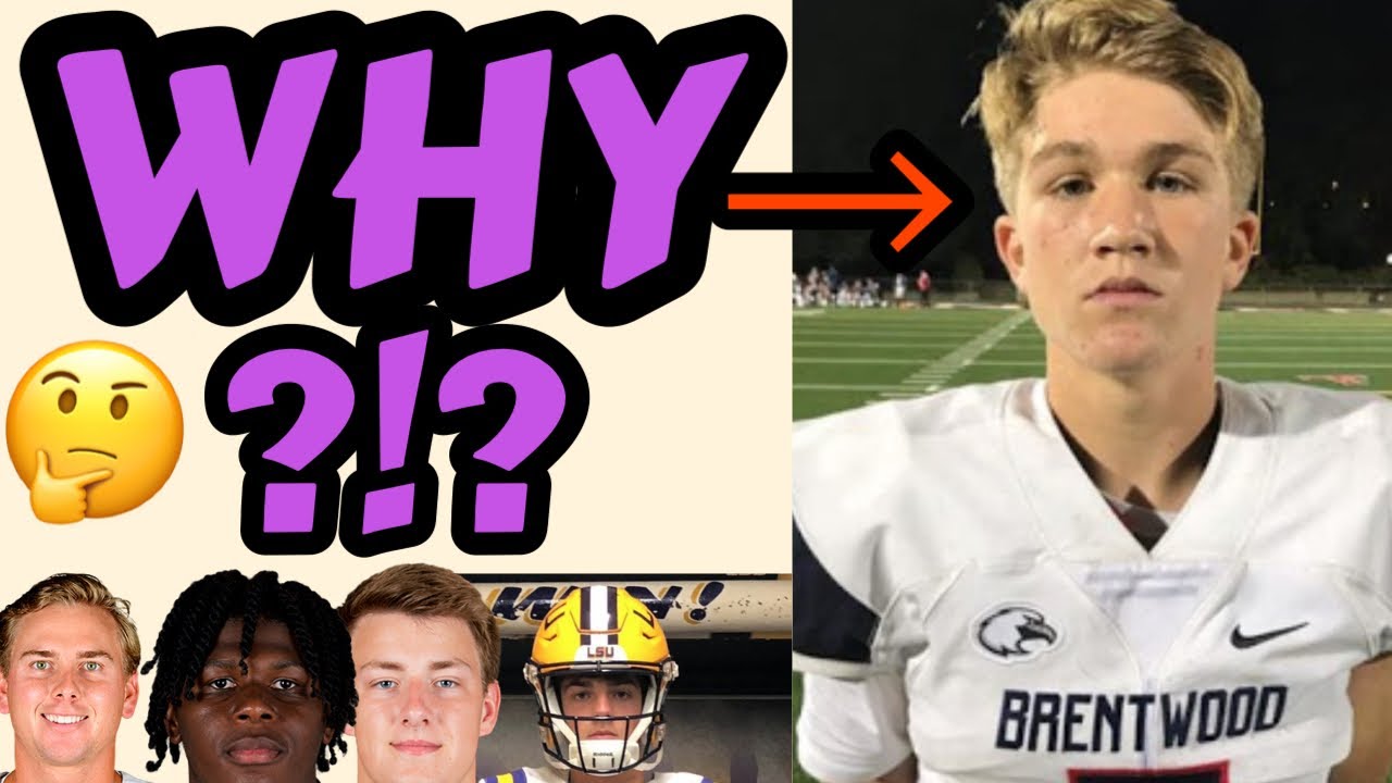 LSU Football Recruiting: COLE LOURD to Texas + Why did JAKE PEETZ Offer ...