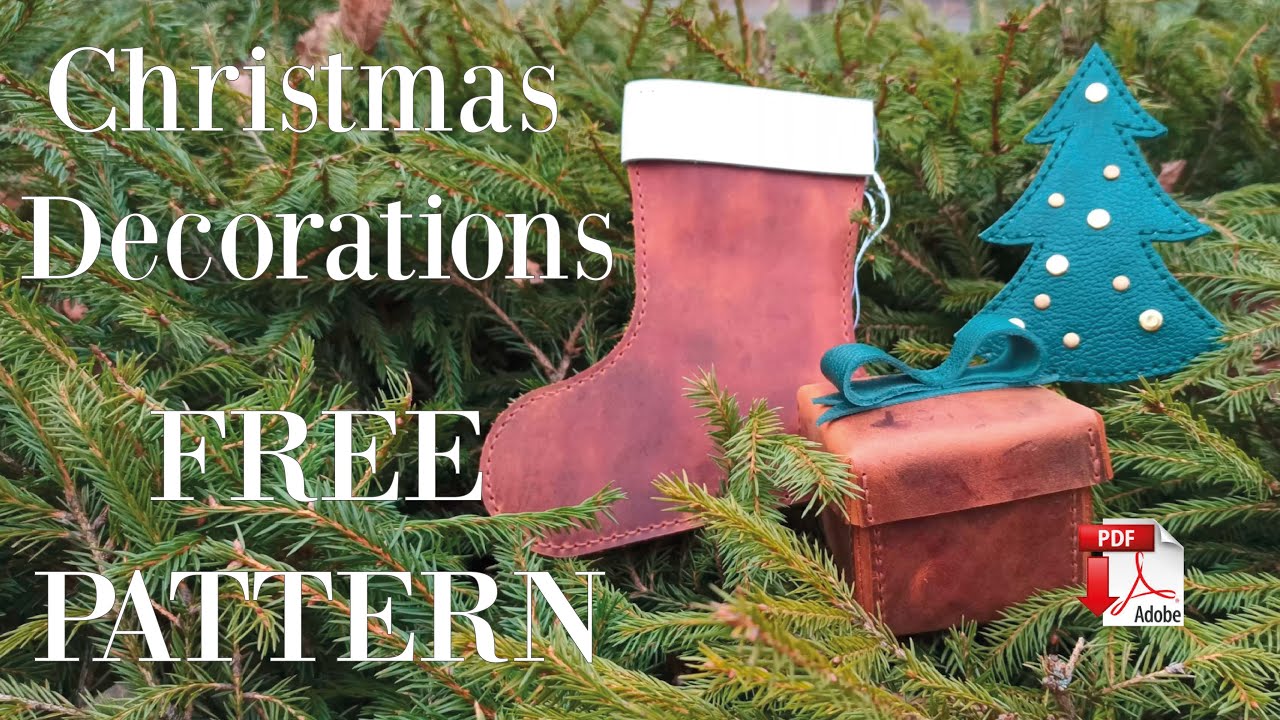 Christmas Decorations Leather pattern pdf FREE - YouTube