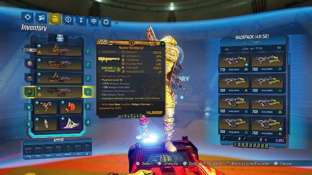 Borderlands 3 Moze Mech Build. (This is so I don’t forget my build ...