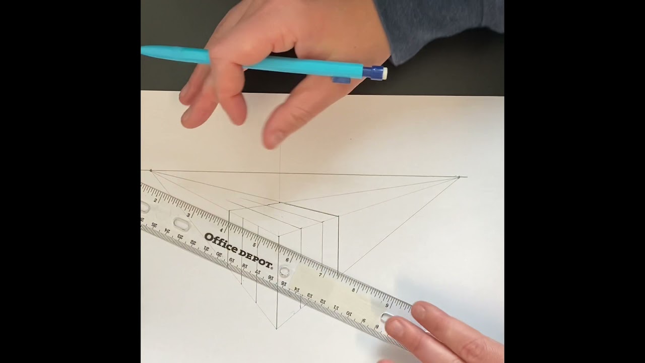 2 point perspective Rubik’s cube - YouTube