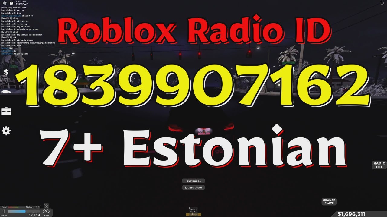 Estonian Roblox Radio Codes/IDs - YouTube