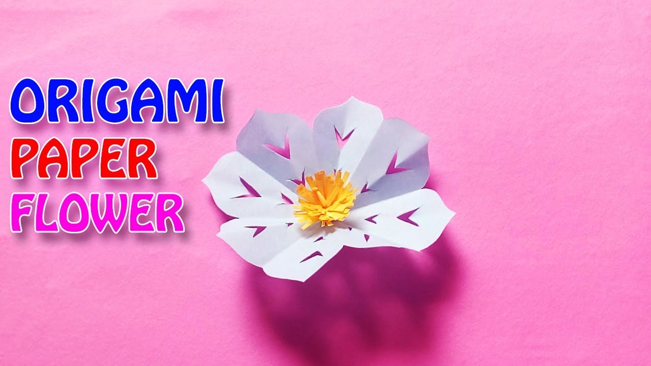 Super Easy Way To Make Origami Paper Flower Origami Flower Folding Super Easy Way To Make Origami Paper Flower Origami Flower Folding