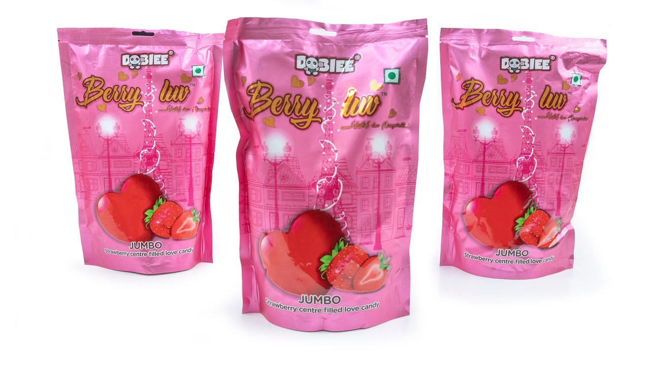 Lots of Dobiee berry luv strawberry candies - YouTube
