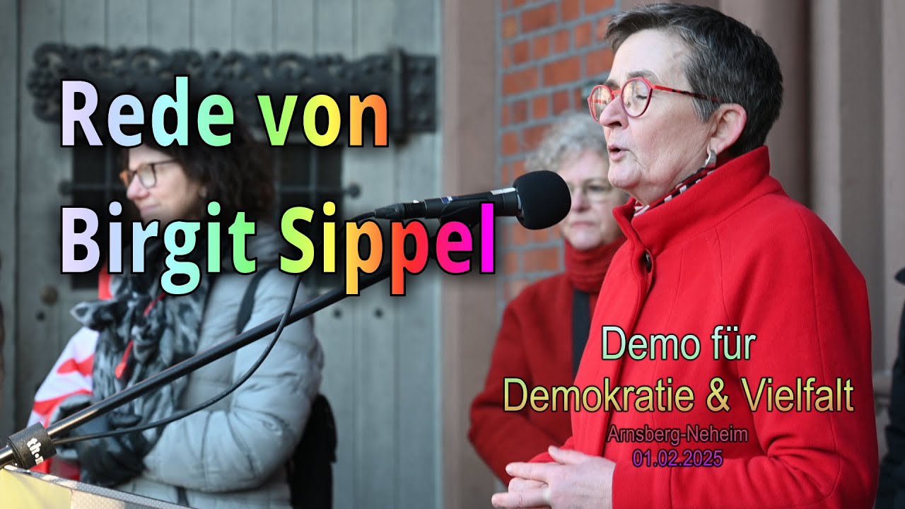 Demo 1.2.2025: Rede von Birgit Sippel, MdEP - YouTube