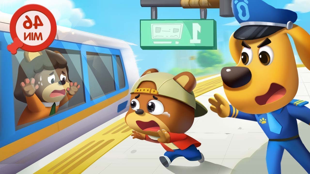Safe Travels on Trains🚆| Kids Cartoon | Safety Tips for Kids | 👮🔍Police ...