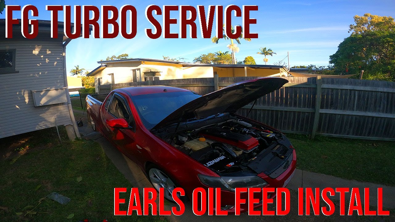 FG Turbo Falcon Service | Earls oil supply line install - YouTube