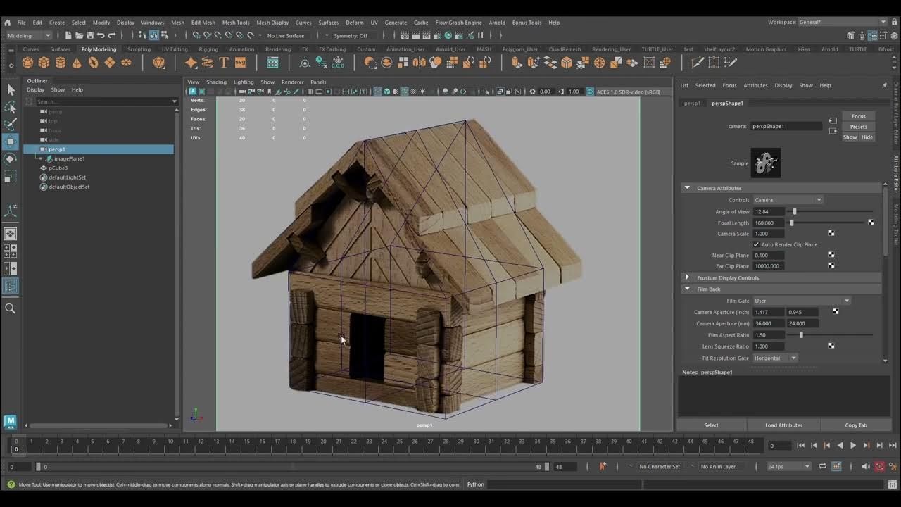 How to setup free image plane in Autodesk Maya for non orthographic references. - YouTube
