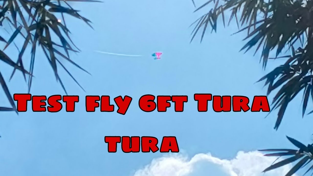 Test fly 6ft Tura tura kite. - YouTube