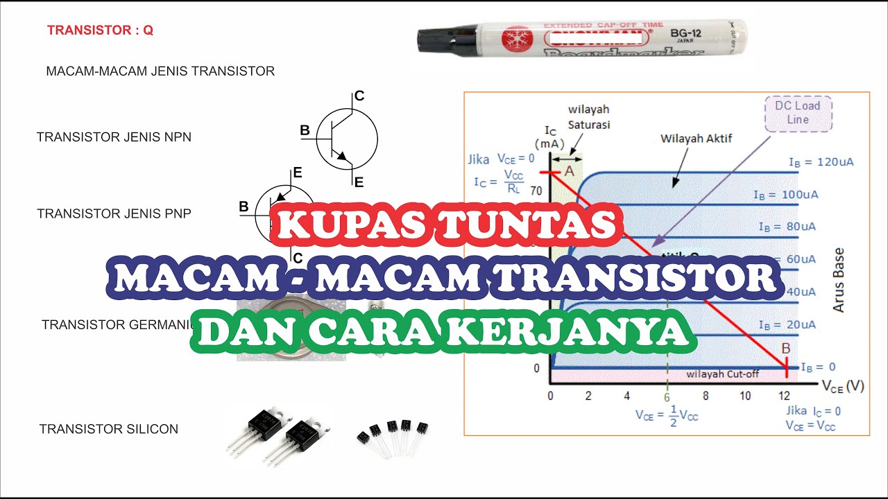 MACAM MACAM TRANSISTOR DAN CARA KERJANYA - YouTube