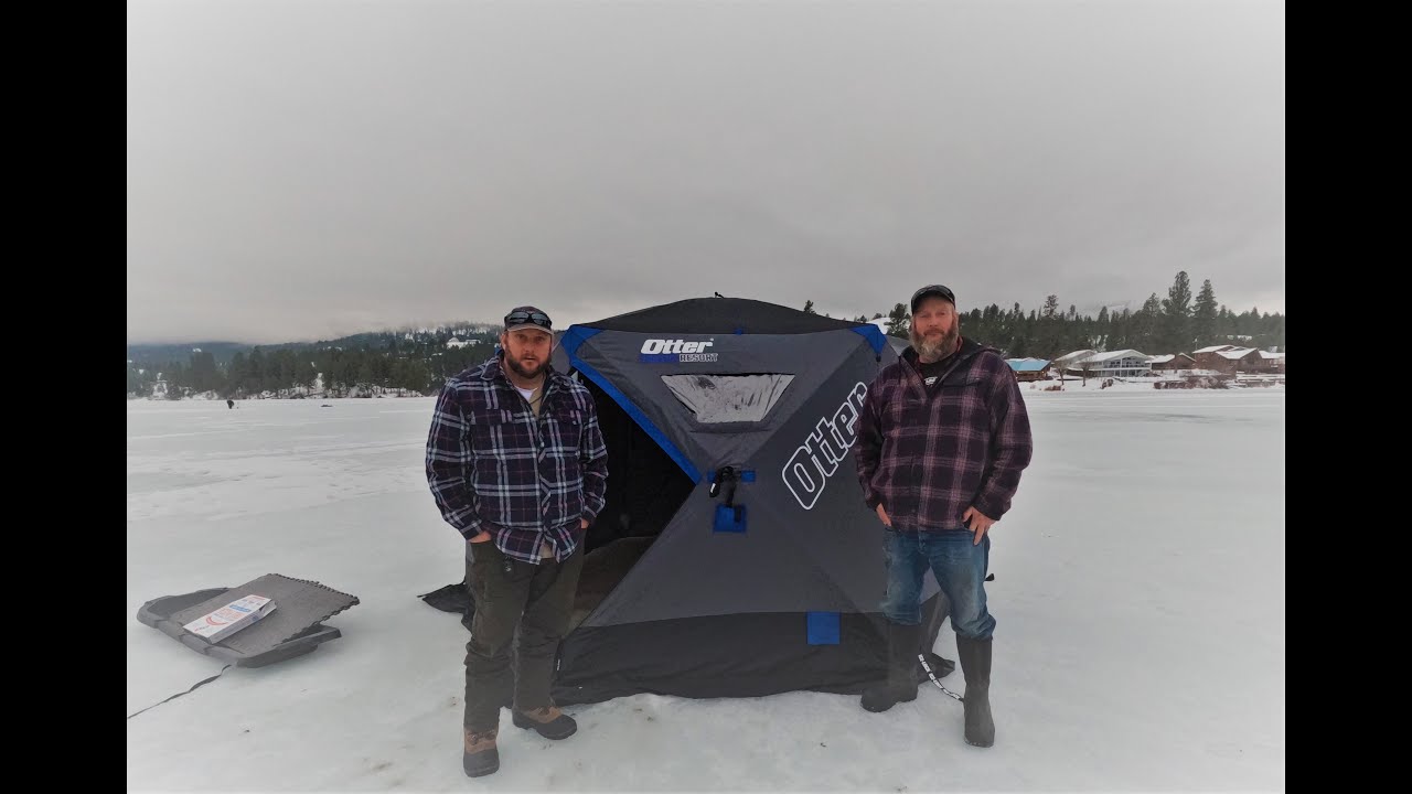 Ice Fishing Curlew lake 2022 - YouTube