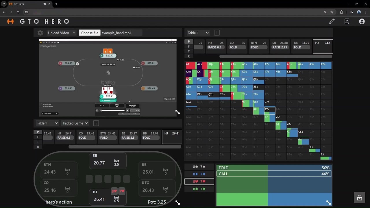 Automatic Poker Assistant (GTO Hero) - YouTube