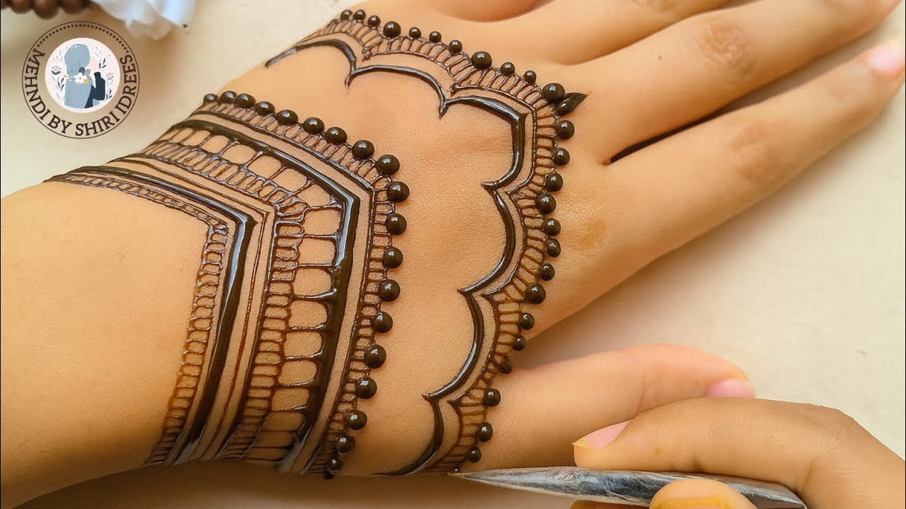 Step by step easy stylish back side mehndi || mehndi by shiri || back ...