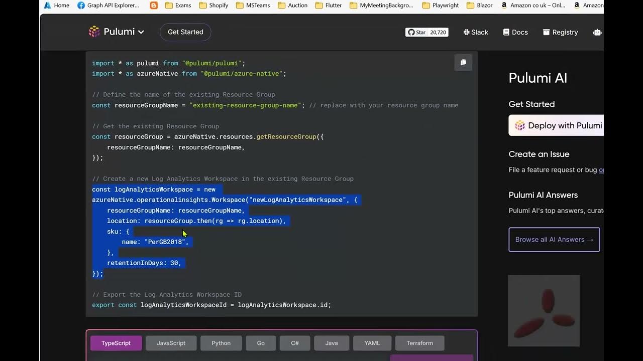 Deploying Azure Application Insights Using Pulumi Youtube