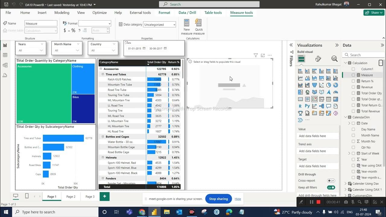 DA10 PowerBI Day13 YTD,QTD,MTD,DatesYTD,DatesQTD,DatesMTD - YouTube