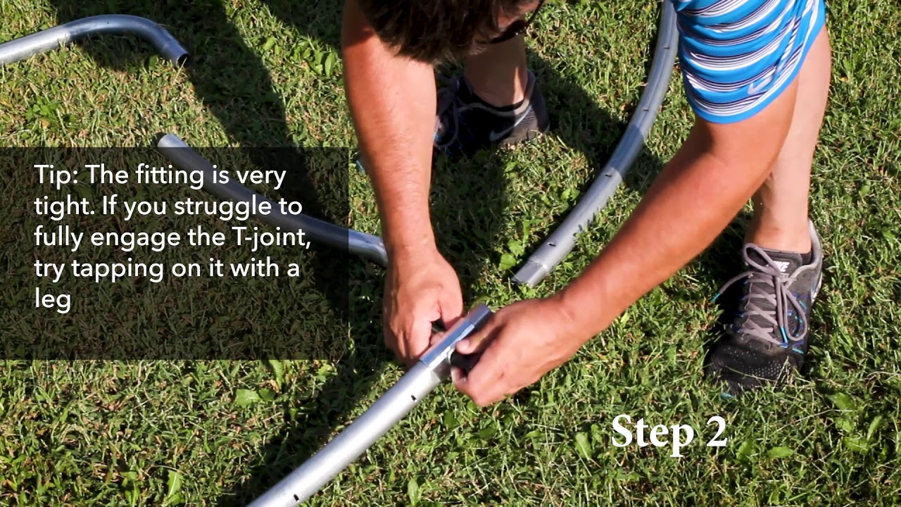 Jump Power 10ft Trampoline: Step 2 - YouTube