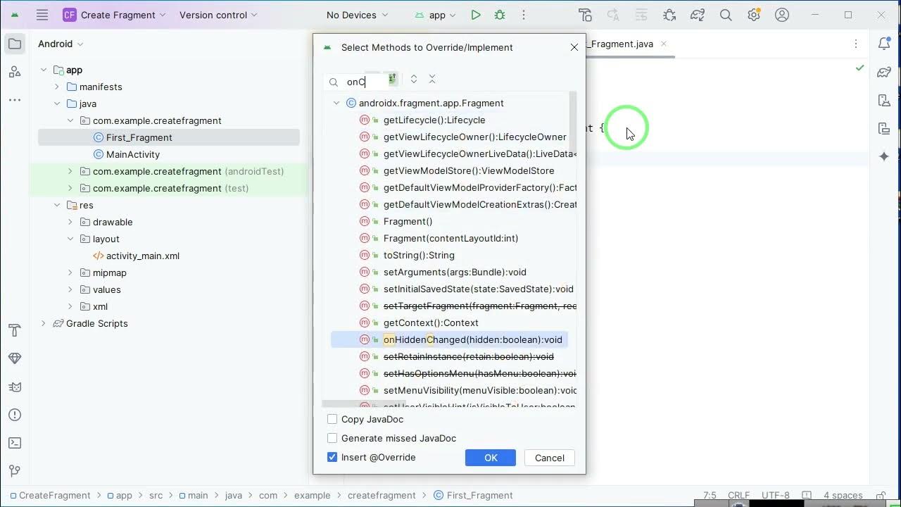 create fragment in android studio - YouTube