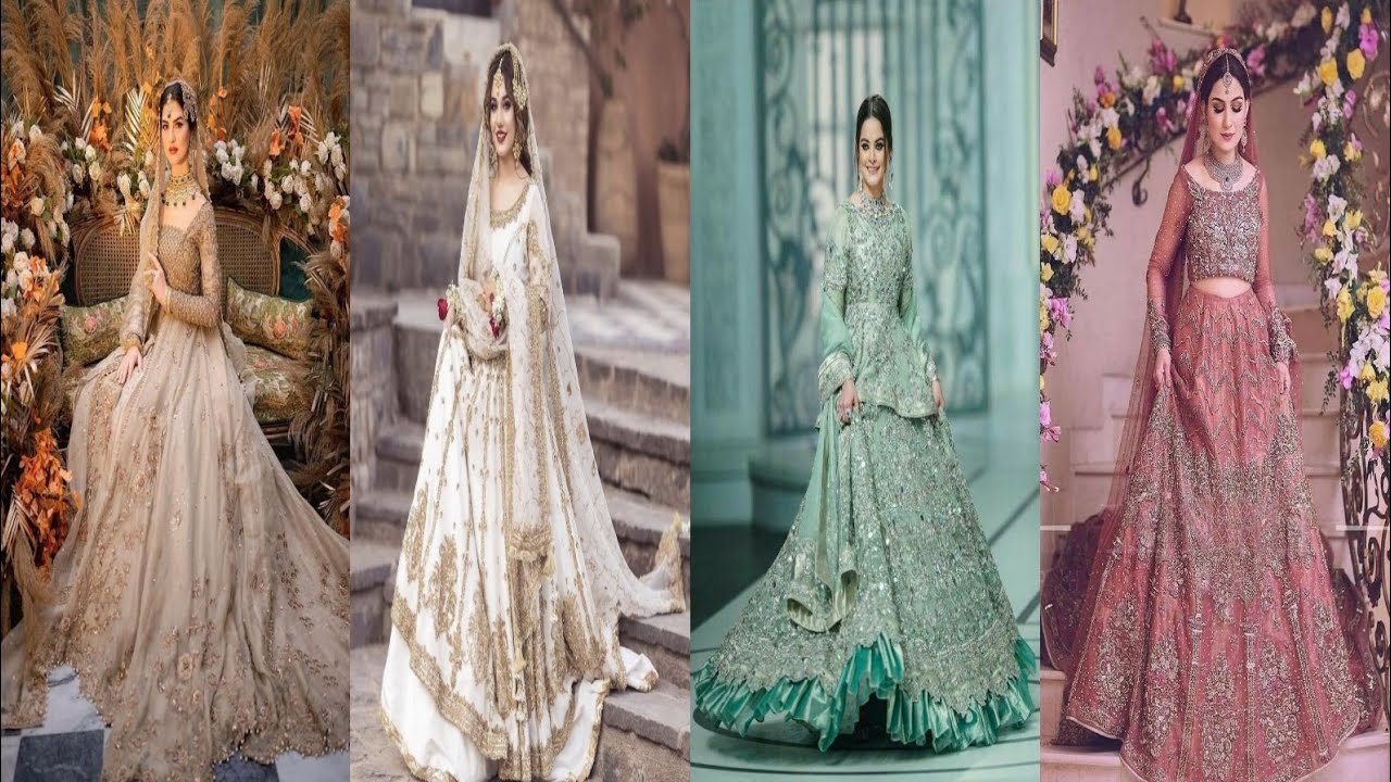 bridal walima maxi colours dess style new design - YouTube