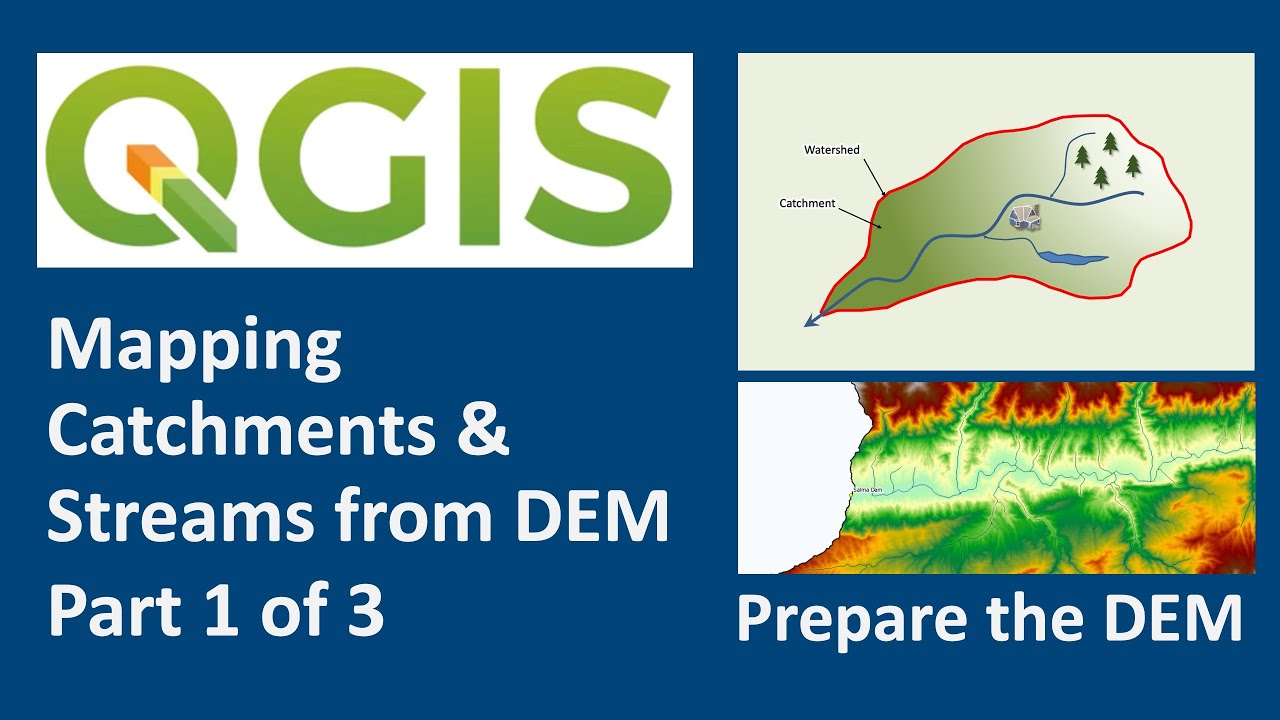 QGIS 101: Prepare the DEM - Mapping catchments & streams from DEM ...