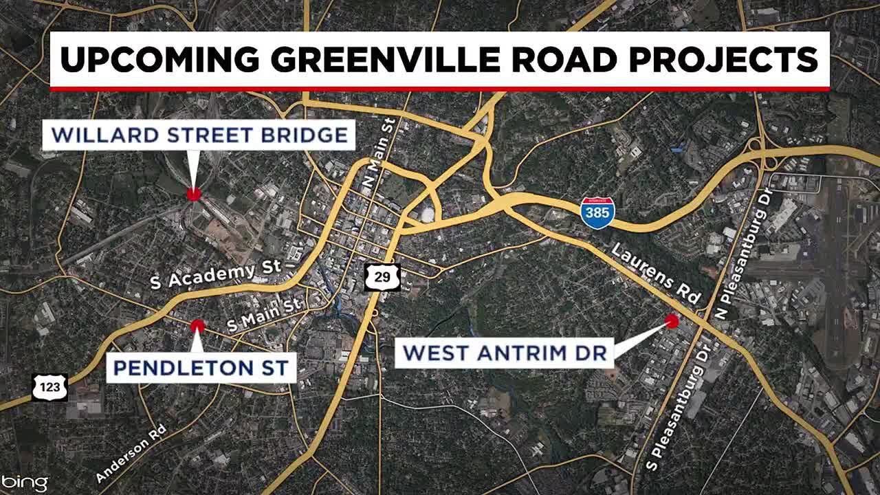 City of Greenville proposes improvements to several roads in the area ...