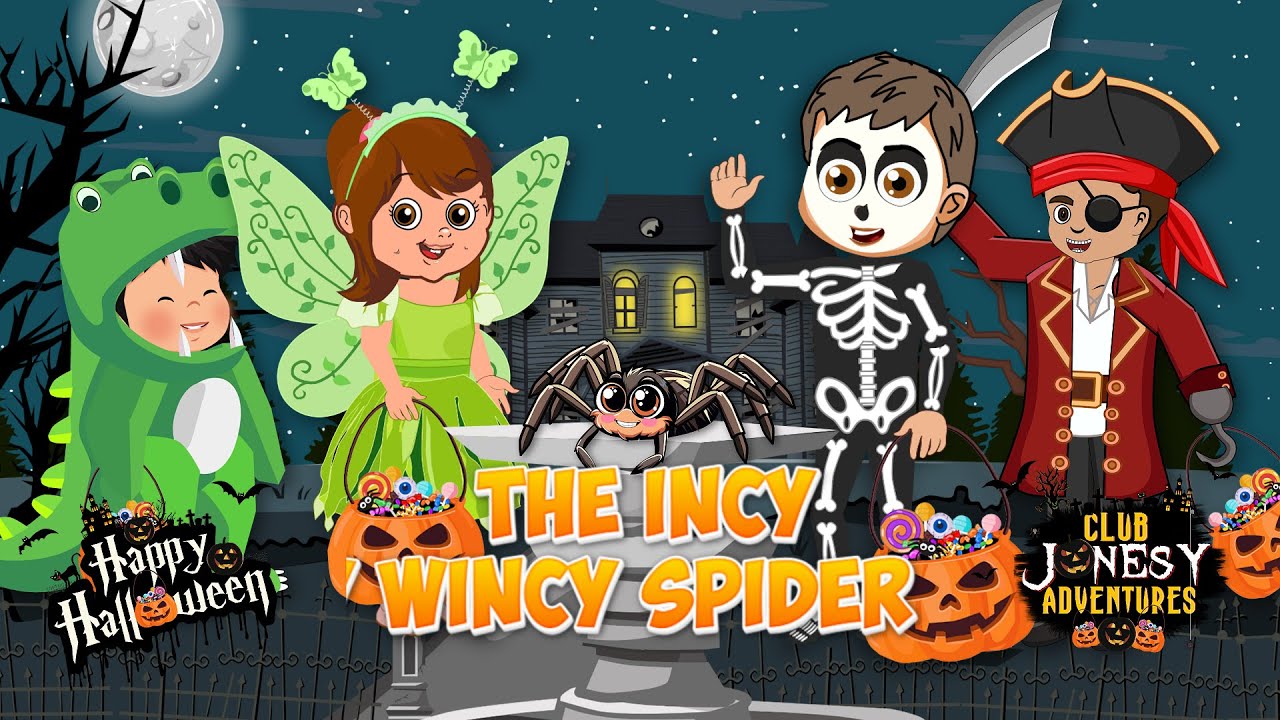 Incy Wincy Spider Halloween Song | Kids Songs | Nursery Rhymes ...