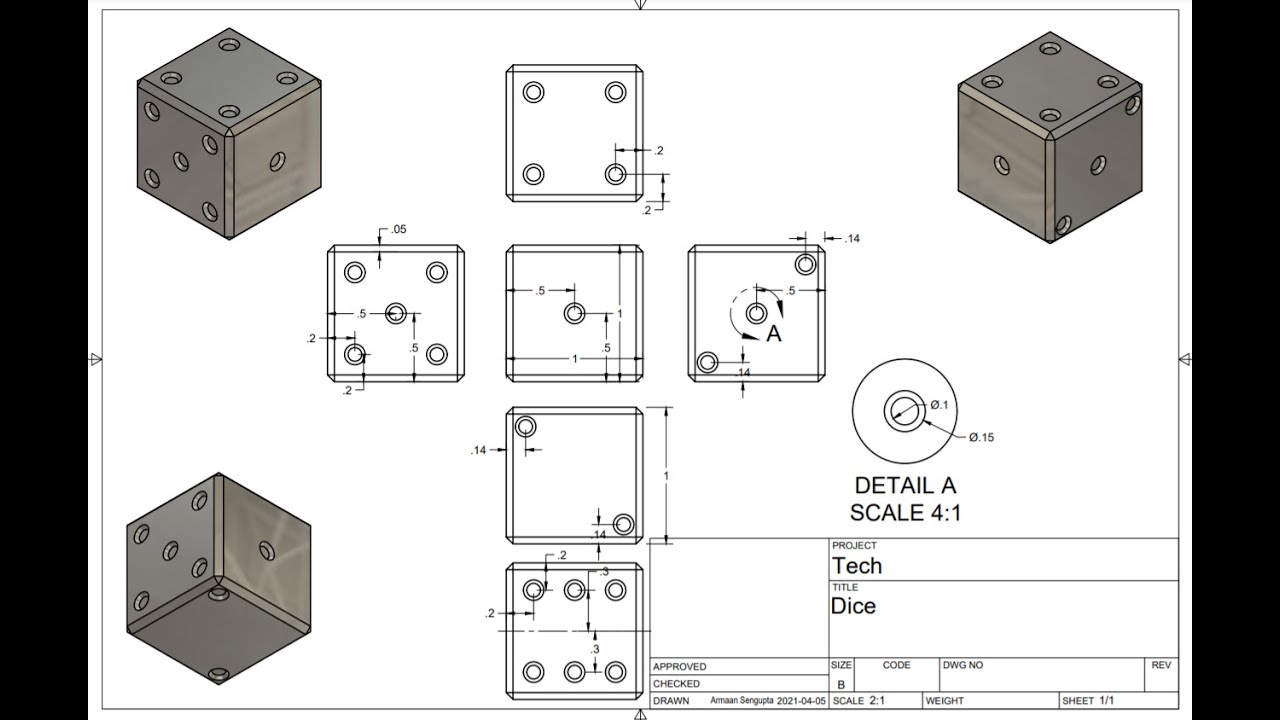 Manufacturing Project - Machining a Dice - YouTube