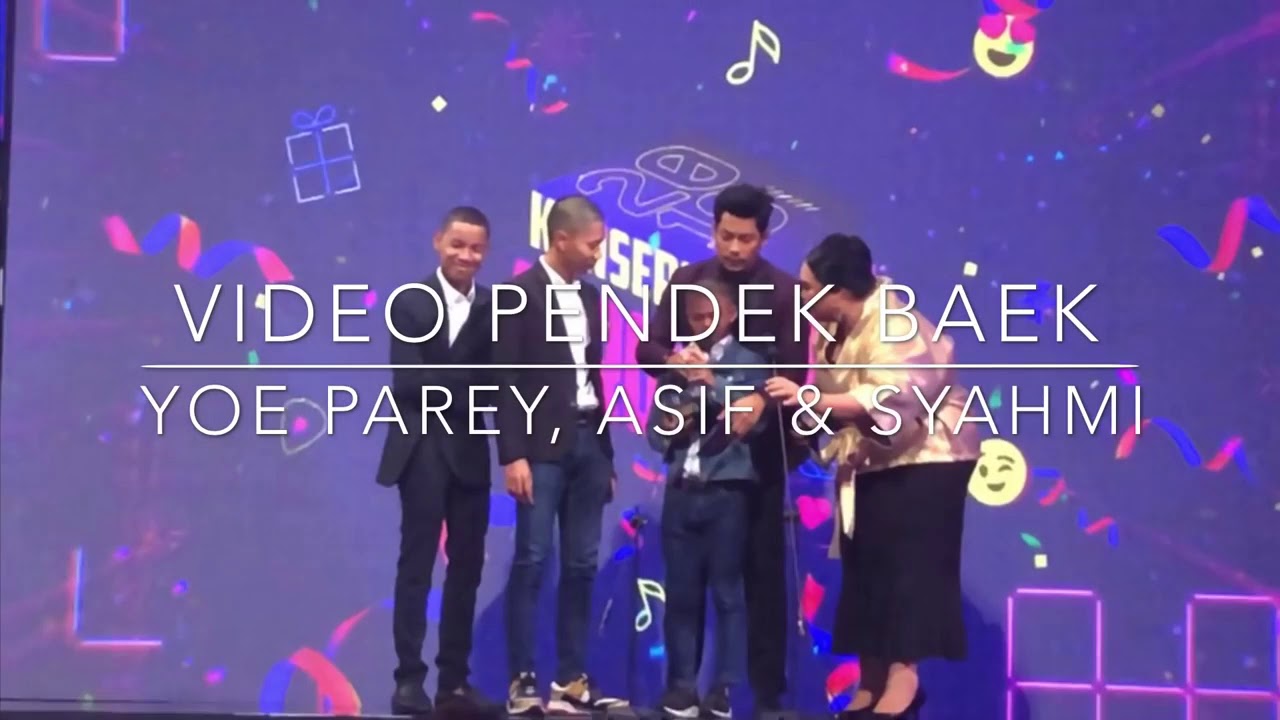 🛑Yoe Parey , Asif Dan Syahmi Sazli -Konsert Trowbaek 2019 - YouTube