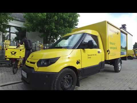 Electric Vehicles from the Deutsche Post DHL in Germany - YouTube