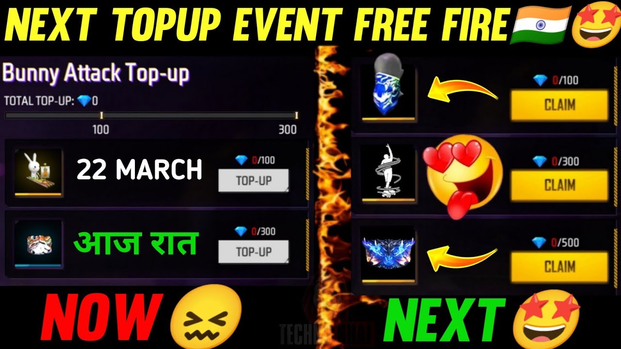 NEXT TOPUP EVENT FREE FIRE | NEW TOPUP EVENT | NEXT TOP UP EVENT ...