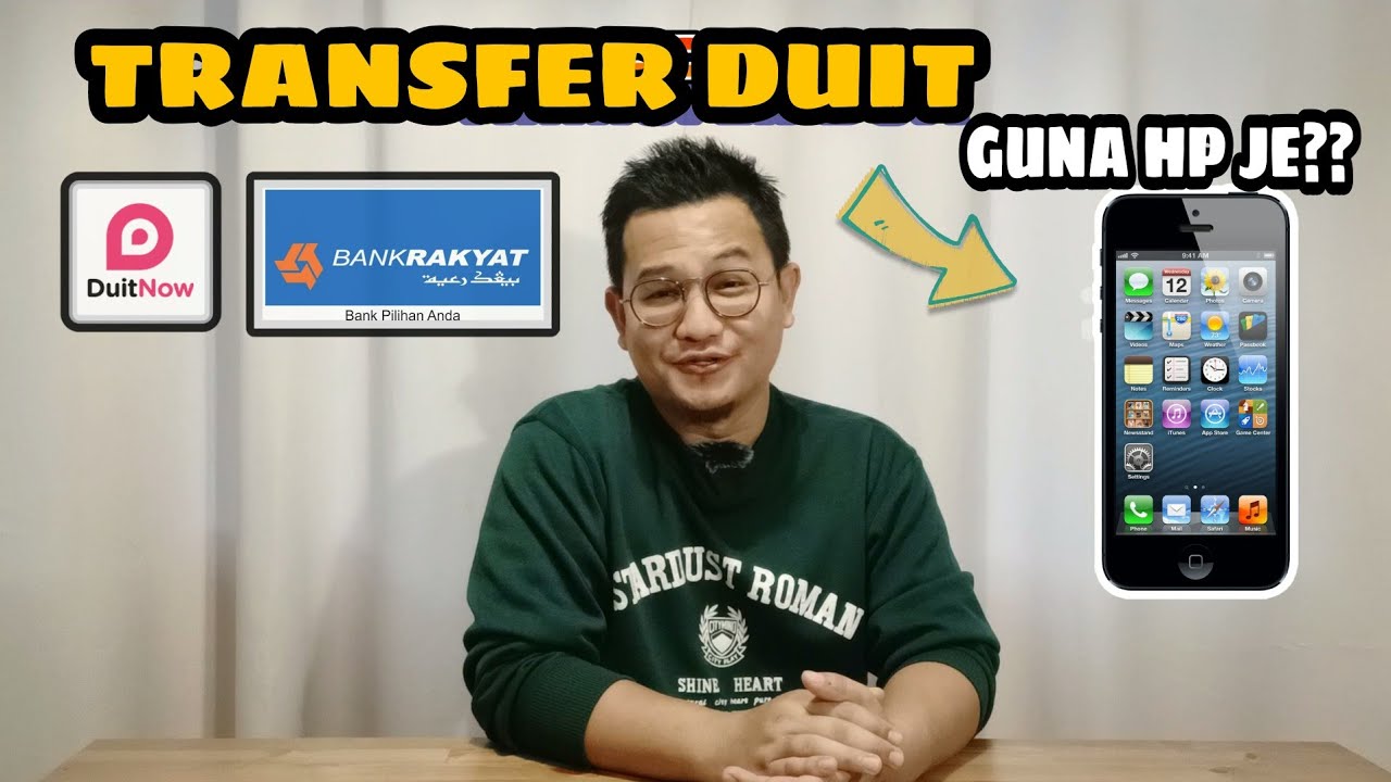 Transfer Duit Guna Handphone | DuitNow | Bank Rakyat | Tutorial # ...
