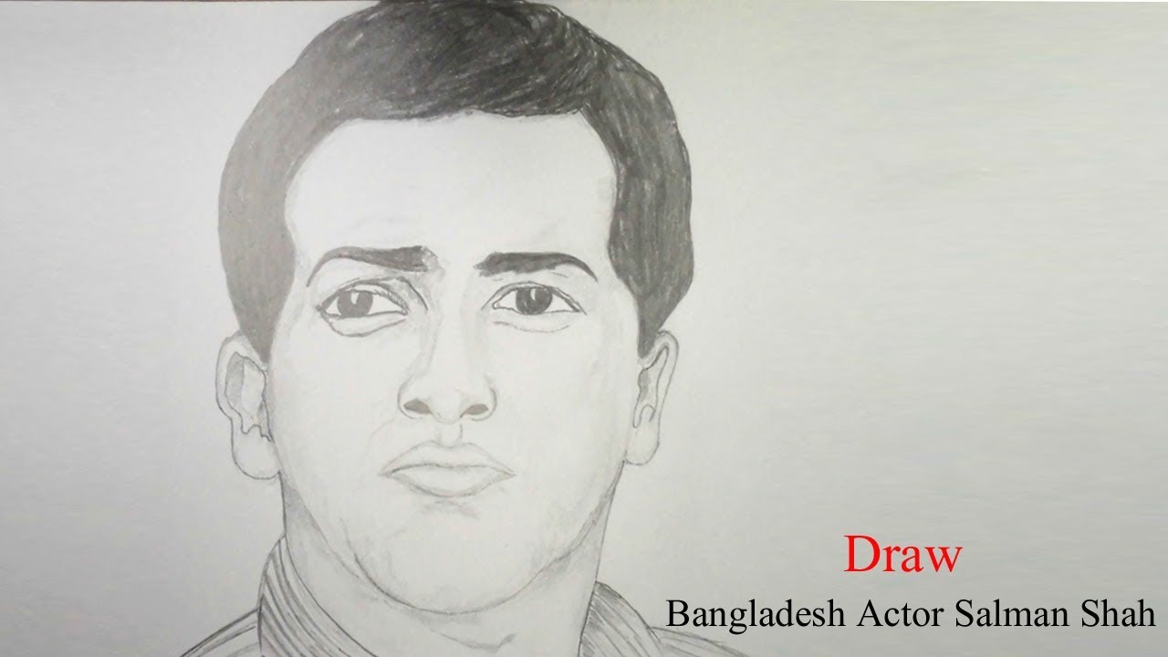 How to draw Bangladesh actor Salman Shah step by step ||very easy ...
