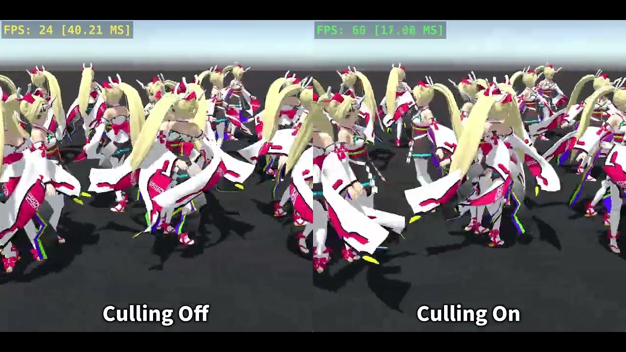 MagicaCloth2 Camera culling - YouTube