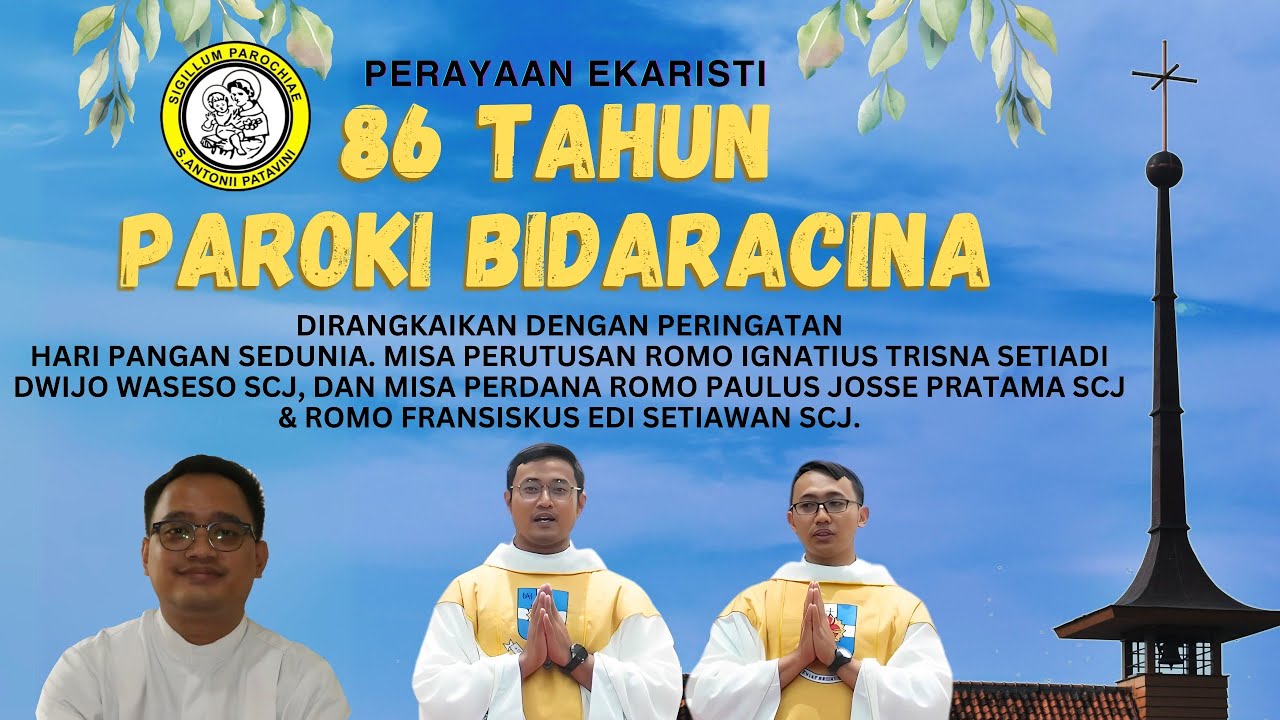 Perayaan Ekaristi 86 Tahun Paroki Bidaracina - YouTube