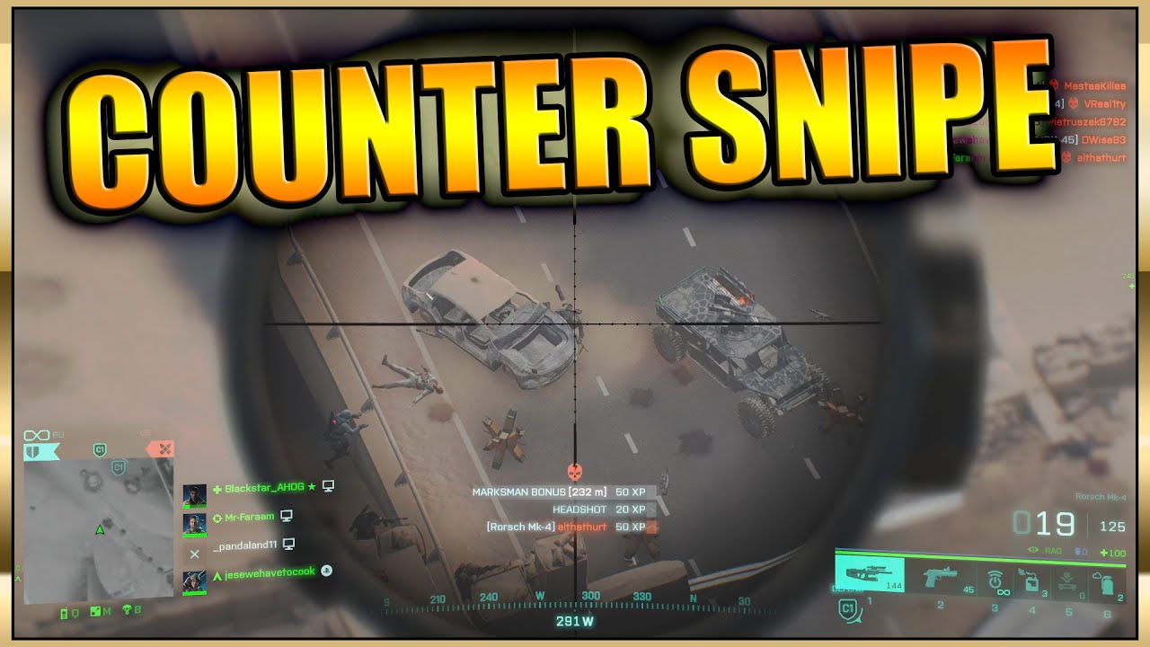 Counter-Sniping is the MOST Fun thing on the Battlefield - YouTube