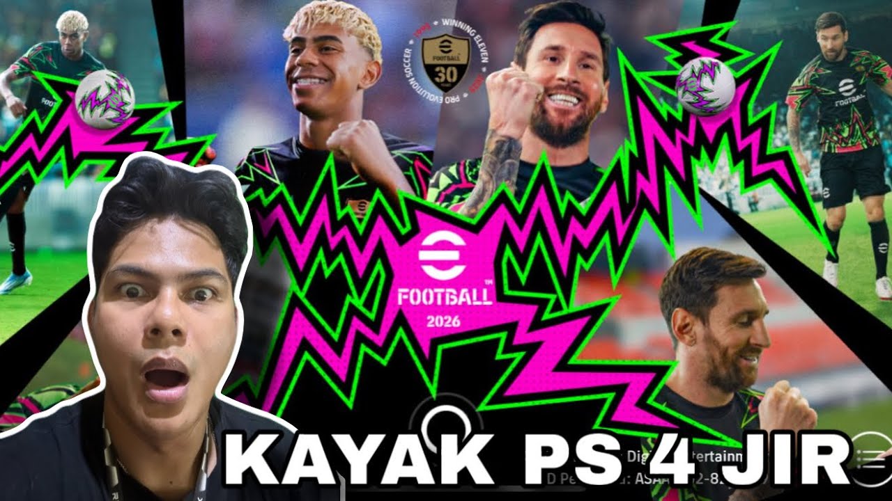 PERTAMA KALI MAIN EFOOTBALL 2026 KAYAK PS 4 JIR PADAHAL DI MOBILE - YouTube