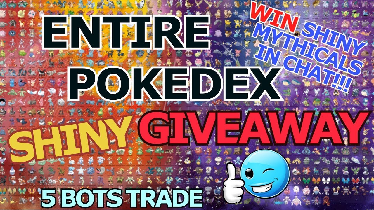 Pokemon | GTS Trading | ENTIRE POKEDEX | Shiny - YouTube