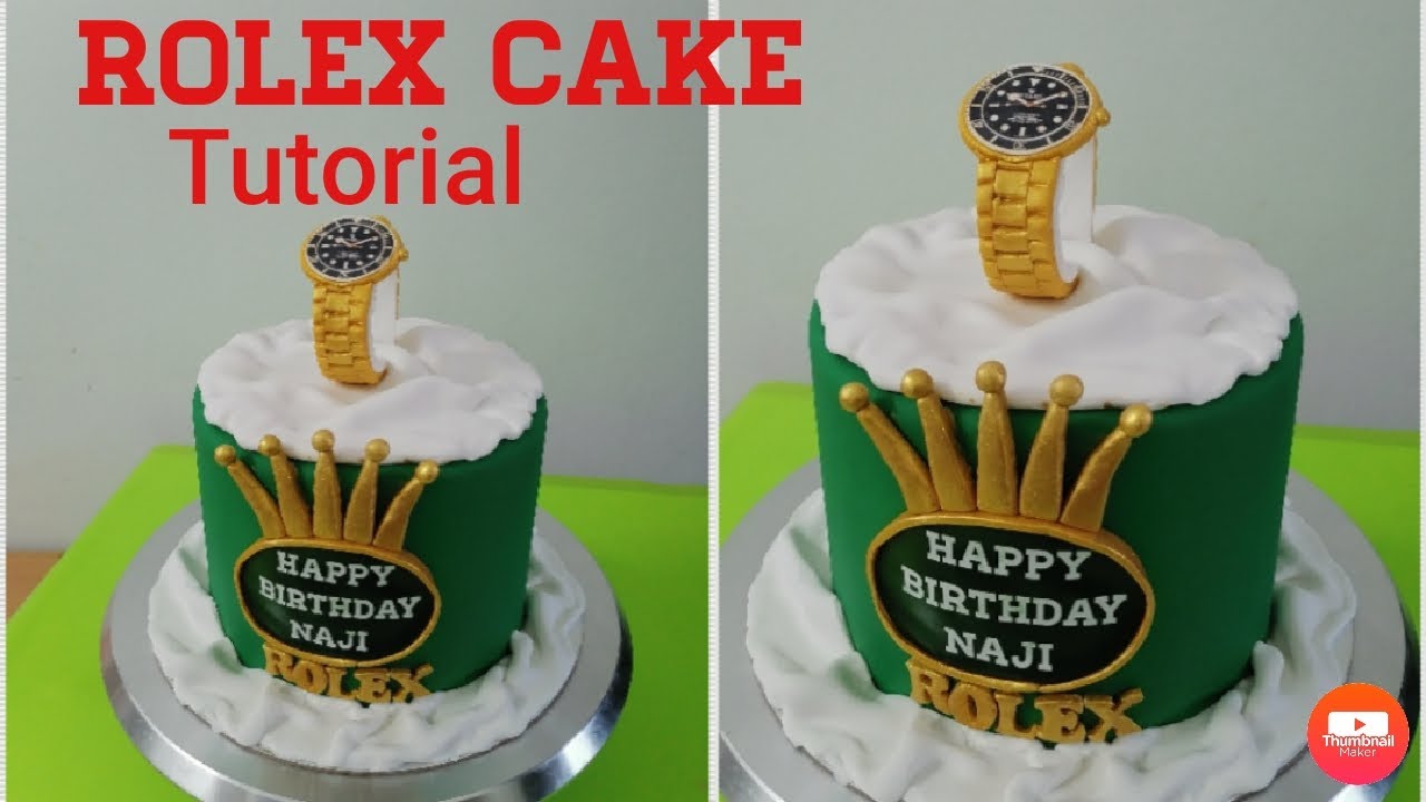 Rolex Cake Tutorial / Edible Rolex - YouTube