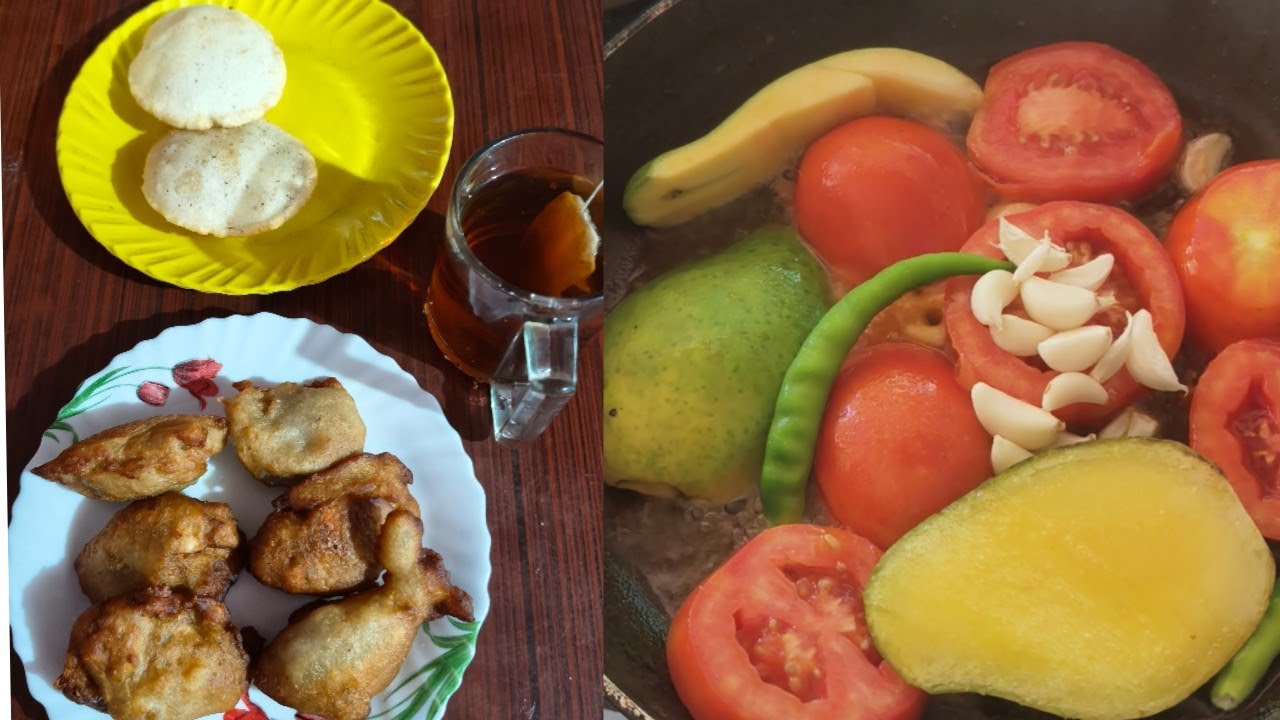 Tasty snack's recipe Tasty aaya toomato mango chutney simple tasty aaya ...