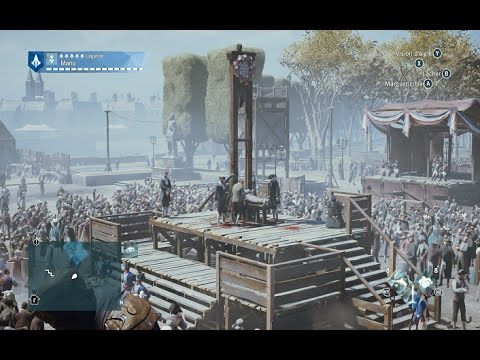 Assassin's Creed Unity - Décapitation par la Guillotine en Live (Part 1 ...