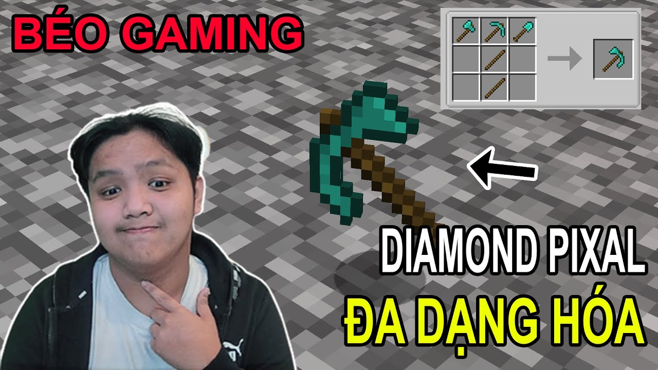 Béo Gaming - MINECRAFT SEVER LUCKY - DIAMOND PIXAL ĐA DẠNG HÓA - YouTube