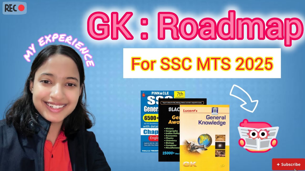 GK Roadmap for SSC MTS 2025 | My Complete Study Plan 📚 - YouTube