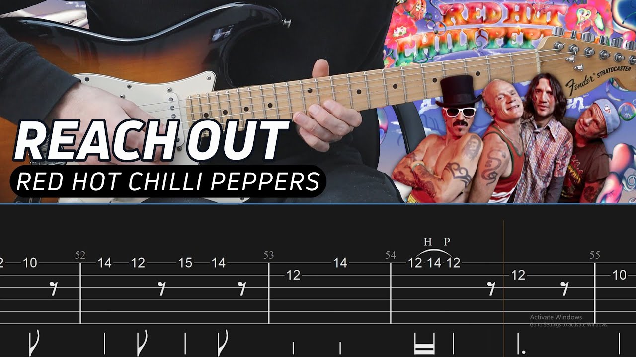 Red Hot Chili Peppers Reach Out Guitar Lesson With Tab Youtube