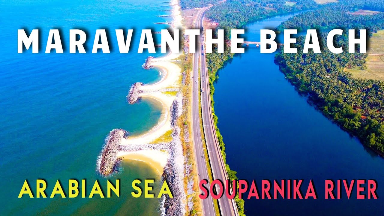 Maravanthe Beach | Must visit beach in Udupi | Epic drone shots ...