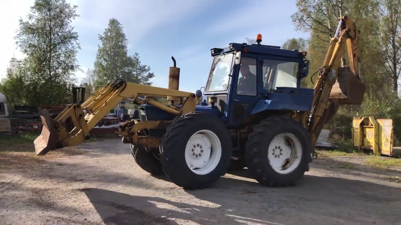 Köp Traktorgrävare Ford County 764 på Klaravik.se - YouTube