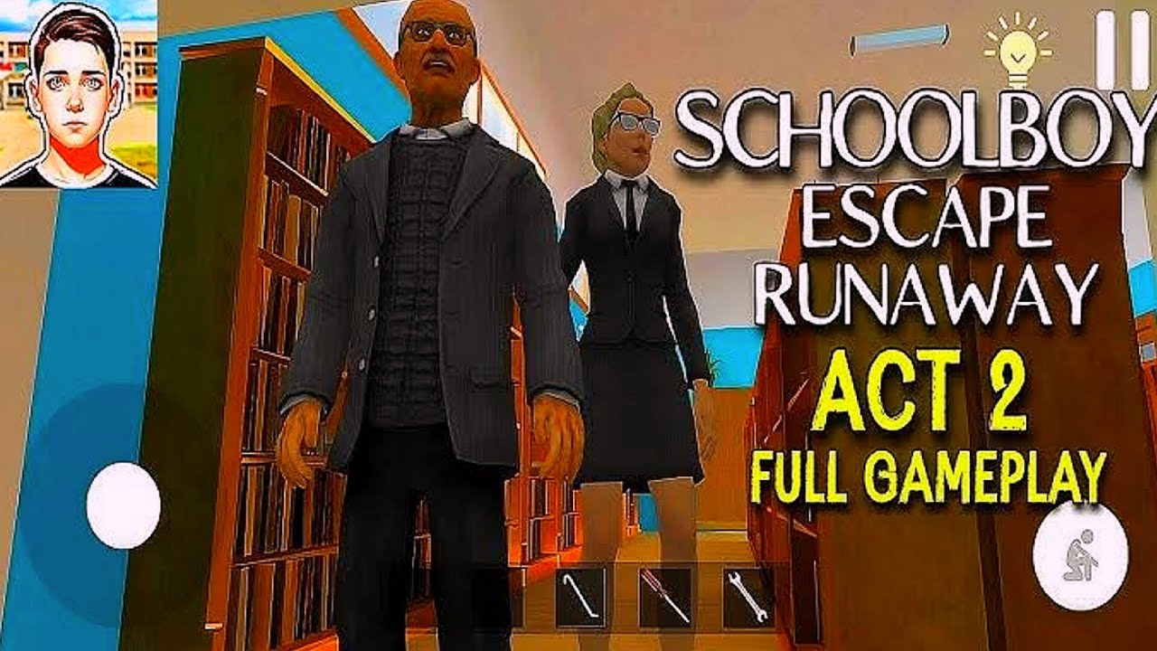 Schoolboy Escape Runway Act 2 School Full gameplay #schoolboyescape # ...