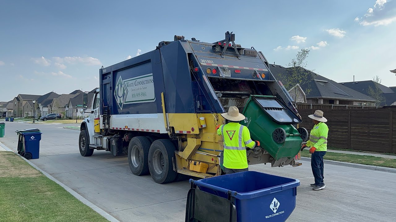 Waste Connections: Freightliner M2 Heil 5000 Rear Loader Garbage Truck ...