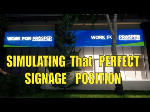 How WORK FOR PROSPER Signage will look like in 3D Rendered Simulation ...