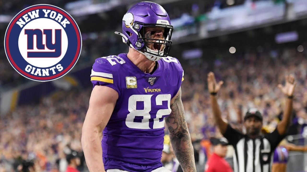Welcome To NY Giants || Kyle Rudolph BEST Catches Highlights - YouTube